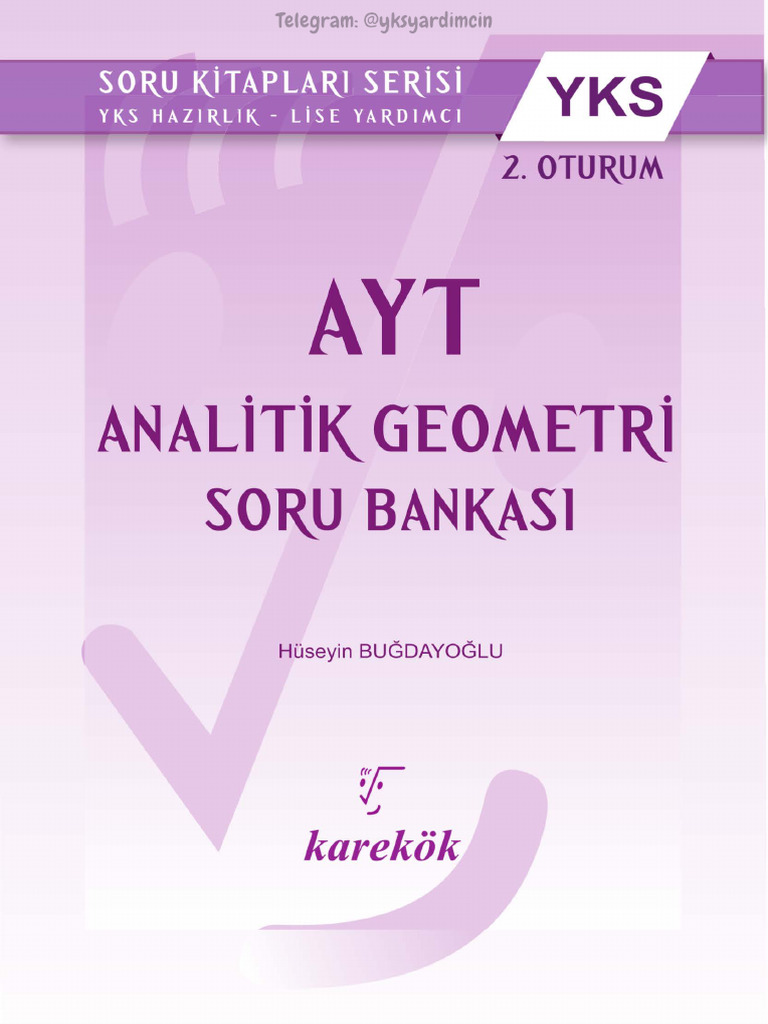 Karekök Yayınları - AYT Geometri - Analitik Geometri | PDF