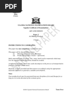 Uneb Projects Assessment - Uneb Guide 2024 | PDF | Learning | Creativity