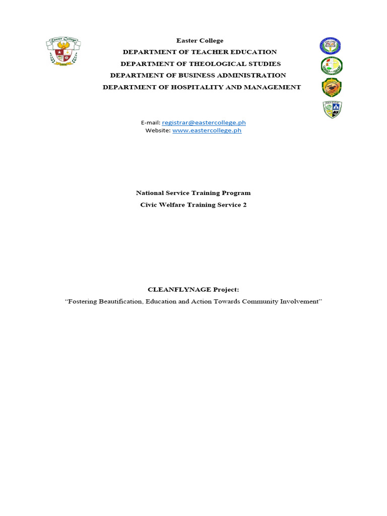 NSTP Ii Action Plan & Project | PDF | Sustainability | Community