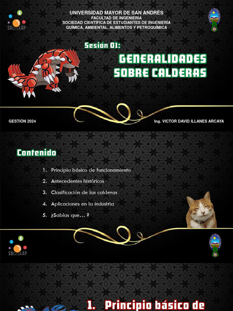 Sesion 01 - GENERALIDADES SOBRE CALDERAS | PDF | Caldera | Máquina de vapor