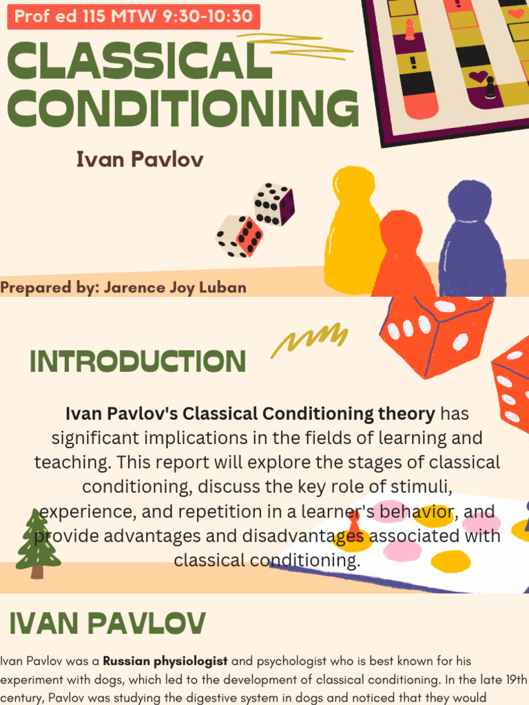 LUBAN Classical-Conditioning | PDF | Classical Conditioning | Learning