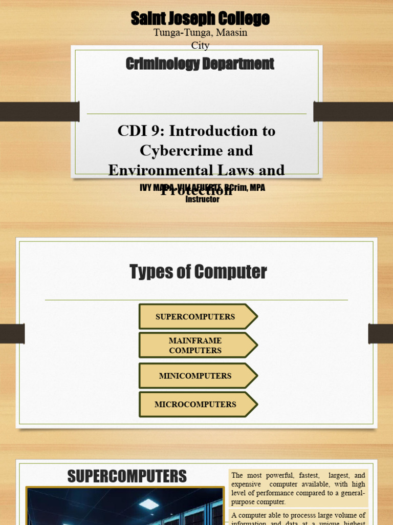 Types of Computer 2 | PDF | Mainframe Computer | Computer Science
