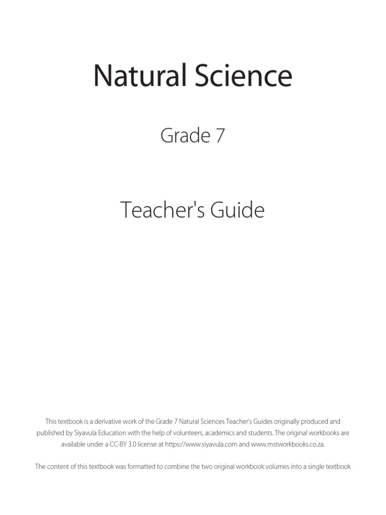 Grade 7 Natural Science - Teacher Guide | PDF | Soil | Atmosphere Of Earth
