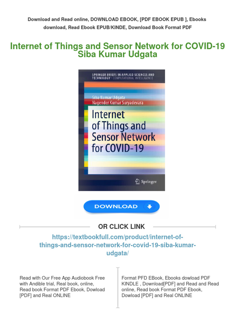PDF Internet of Things and Sensor Network For COVID-19 Siba Kumar Udgata Download | PDF ...
