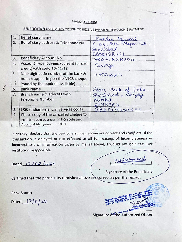 Form and Pass Book | PDF