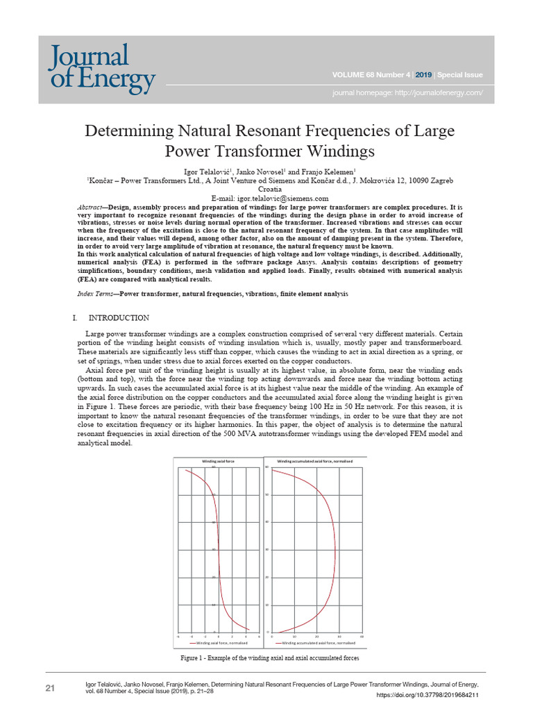 Determining Natural Resonant Frequencies Pdf Transformer Resonance