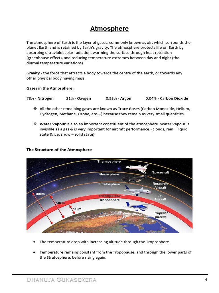 Earth's Atmosphere: Composition & Structure | PDF
