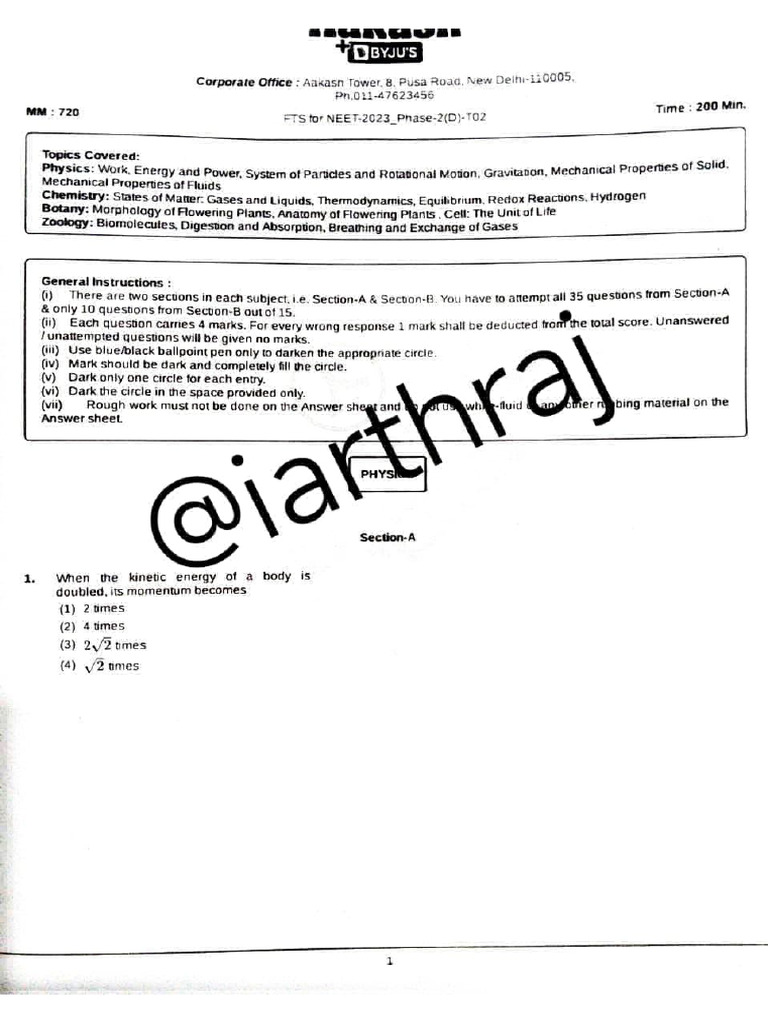 FTS 02 QP Code D | PDF