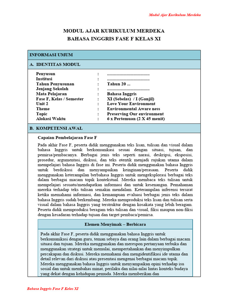 4. Modul Ajar Unit 2 | PDF