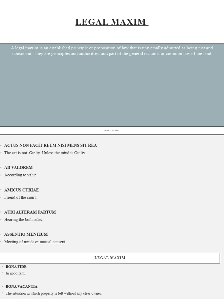 Part 1 Maxim | PDF | Judiciaries | Jurisprudence