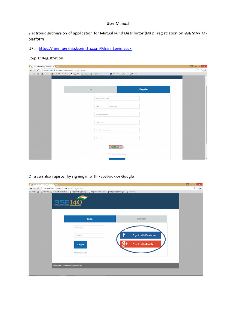 MFD User Manual For Online Registration | PDF | Software | Computing