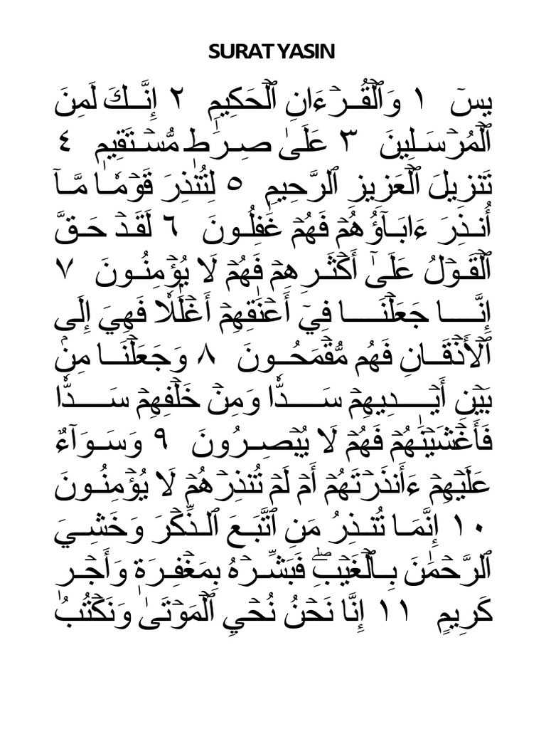 4 Surat Yasin | PDF