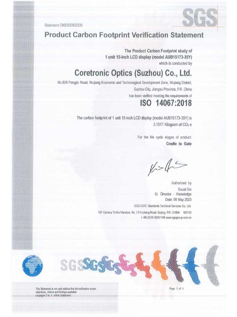 Sgs Assess Product Carbon Footprnt | PDF