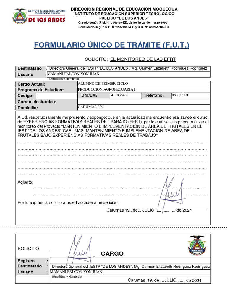 Ejemplo Fut-2023 Los Andes | PDF