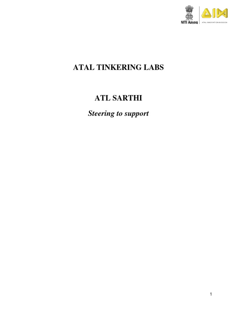 ATL Sarthi Document | PDF | Login | Capacity Building
