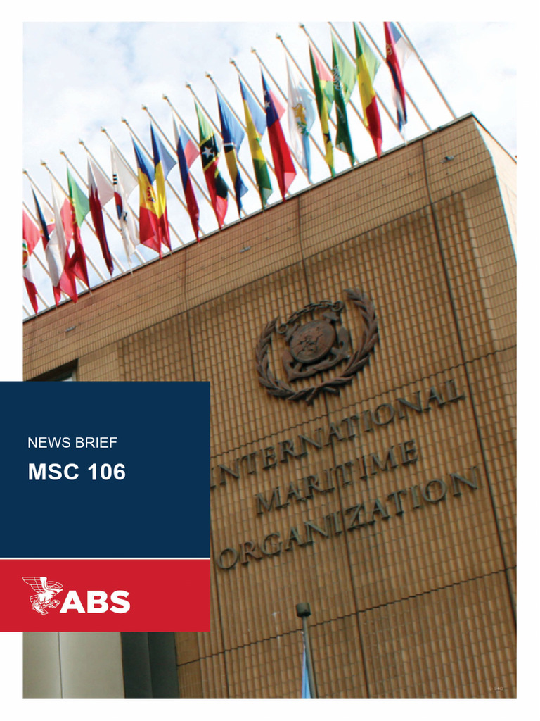 ABS MSC 106 Brief | PDF | Search And Rescue | Ships