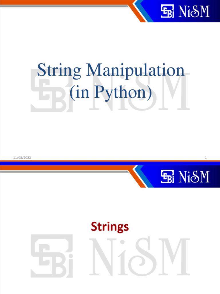 Day3.3 StringManipulation | PDF | Regular Expression | Computer Programming