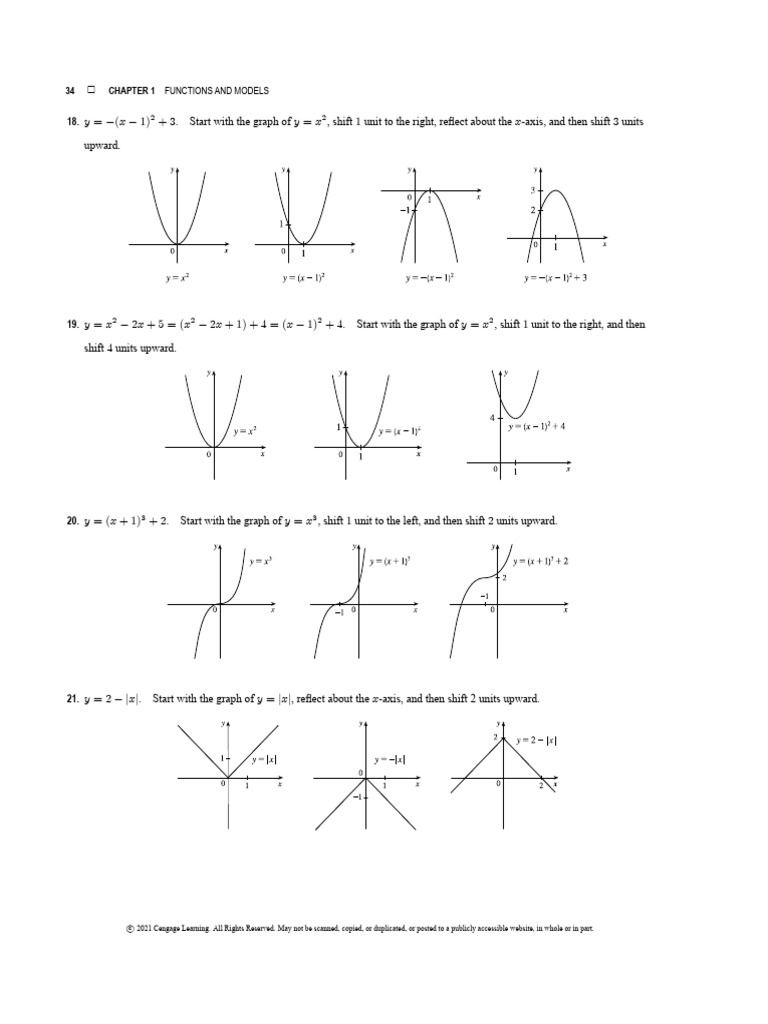 Chapter 1 Functions and Models | PDF | Mathematical Analysis | Mathematics