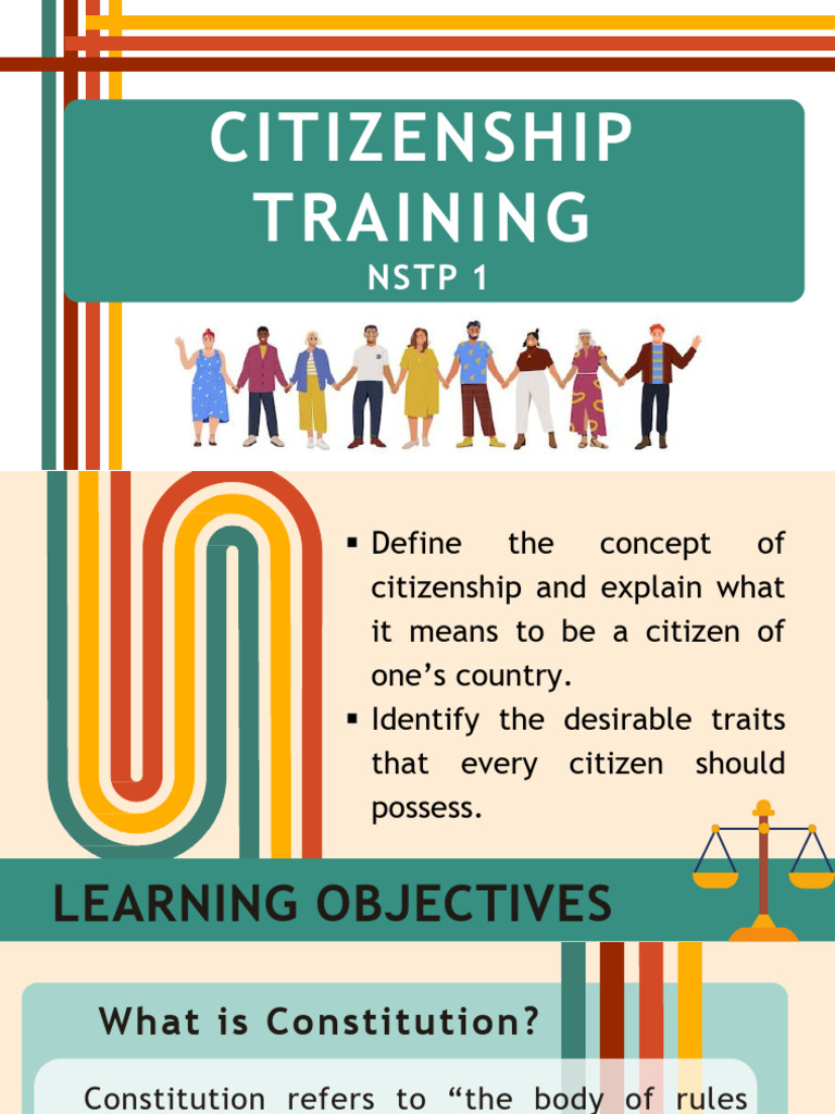 NSTP1 Day 3 Citizenship Training | PDF | Citizenship | Naturalization