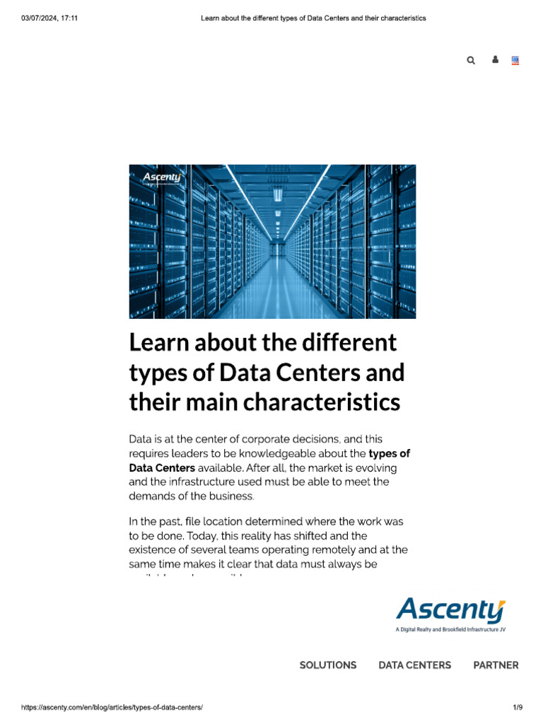 Ascenty - Learn About DC | PDF