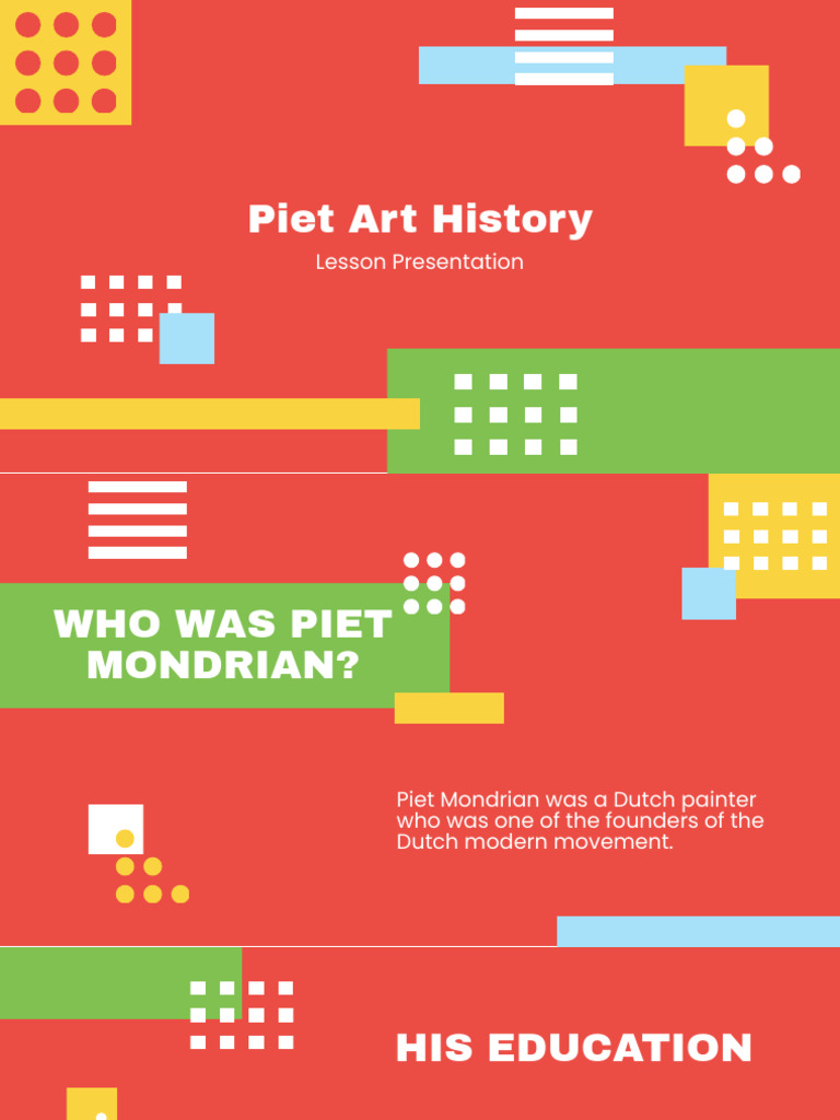 Piet Art History Lesson Presentation | PDF | Art