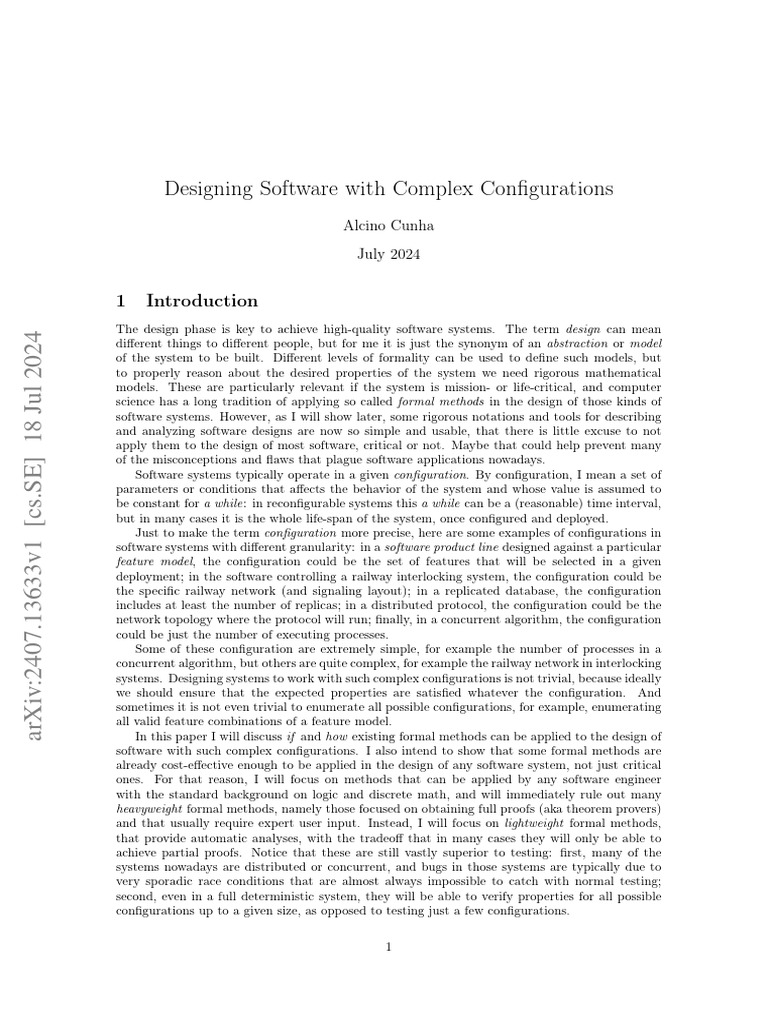 Designing Software With Complex Configuration | PDF | Function ...
