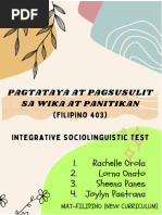 Mga Halimbawa NG Pagsusulit | PDF