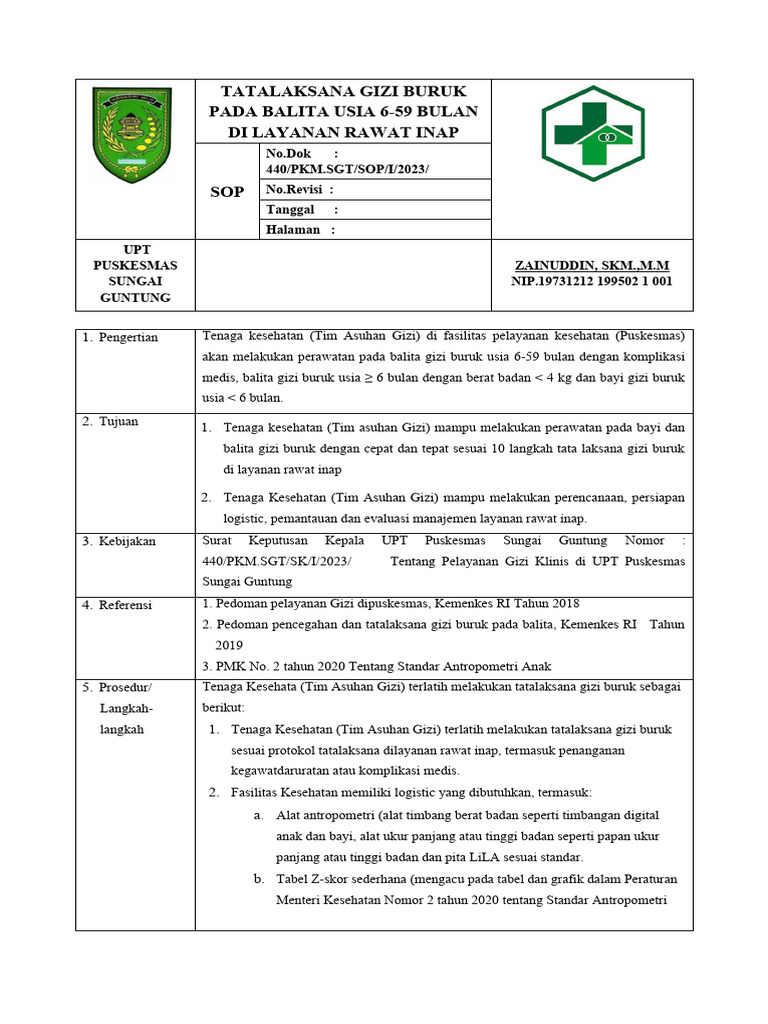 Sop Gibur Ranap | PDF