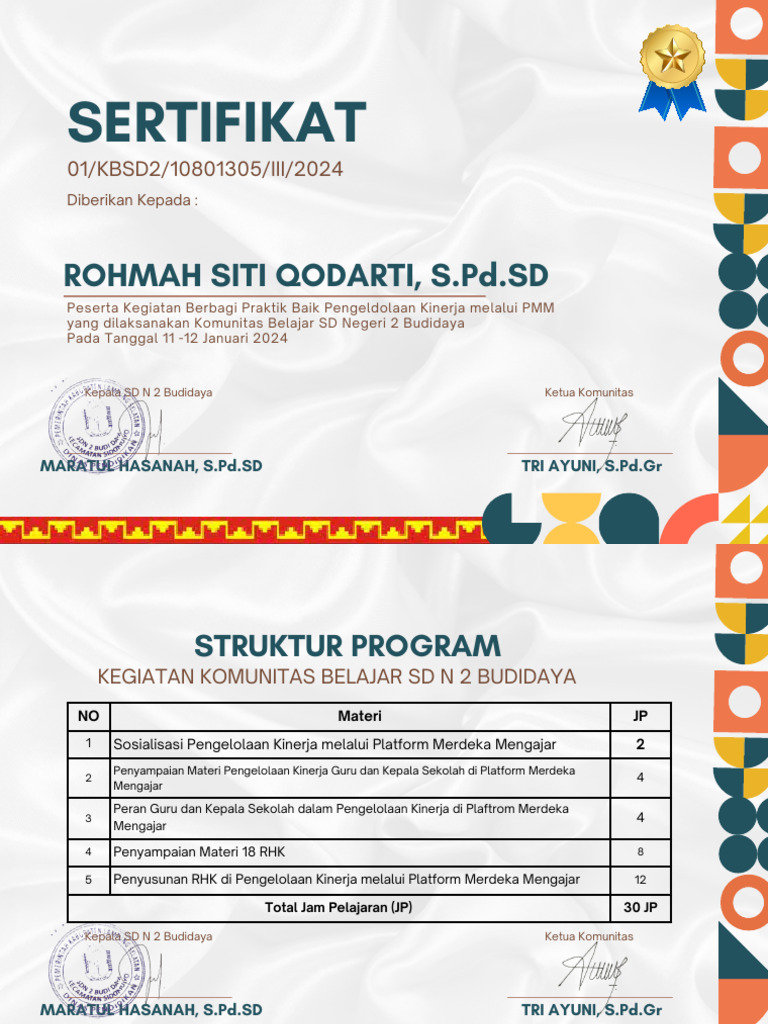 (Buat Banyak 1) SERTIFIKAT - 20240624 - 101739 - 0000 | PDF