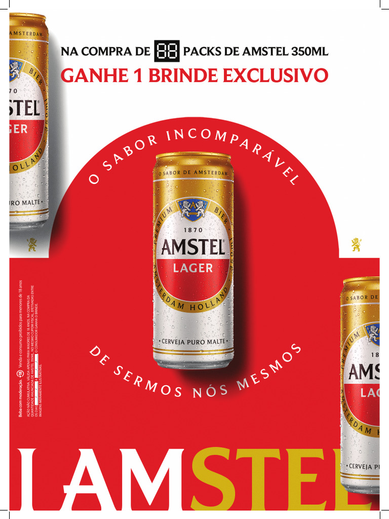 Cartaz Amstel 350 ML Brinde | PDF