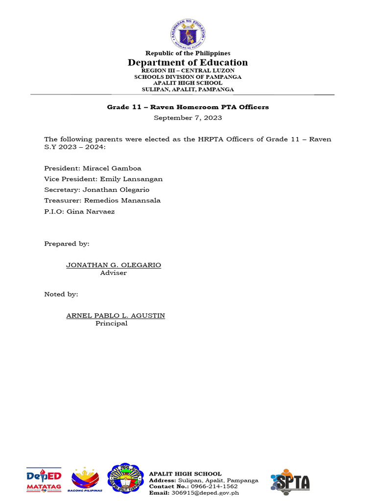 HRPTA-TEMPLATE-2024 | PDF