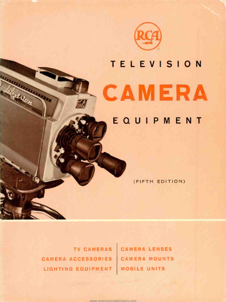 RCA-1963-Television-Cameras | PDF | Vacuum Tube | Camera