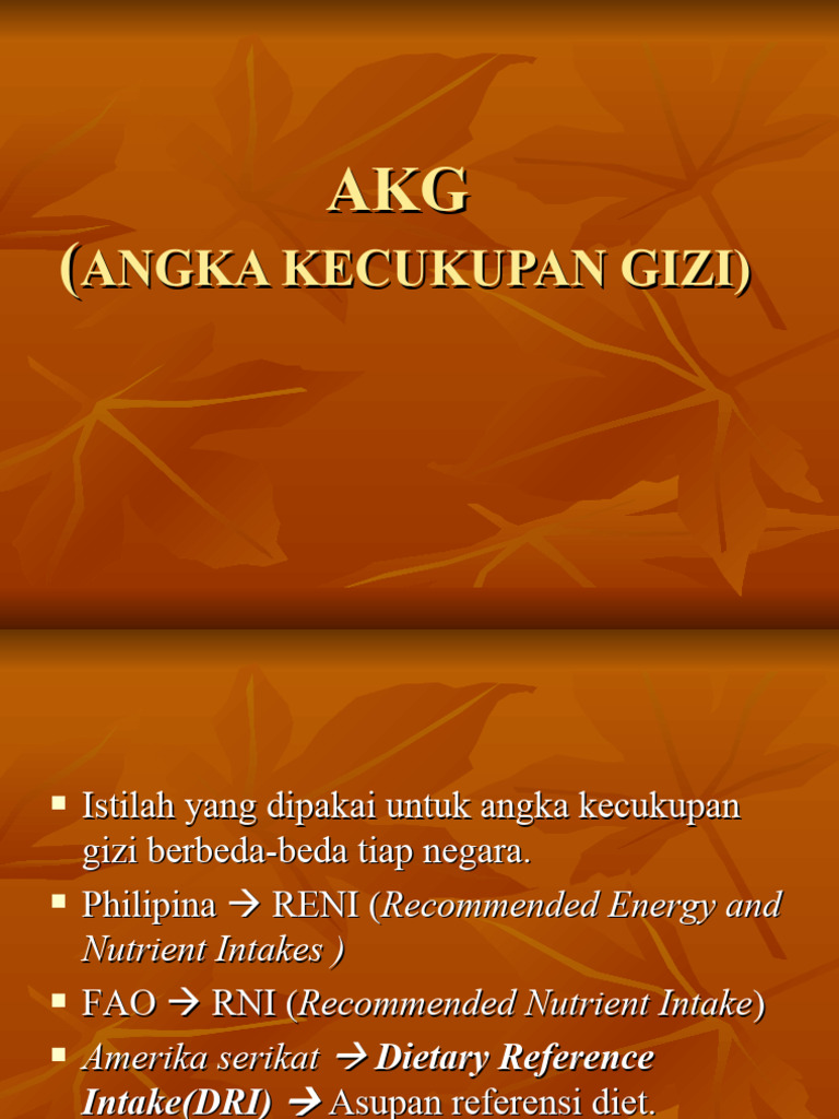 AKG dan GIZI SEIMBANG | PDF