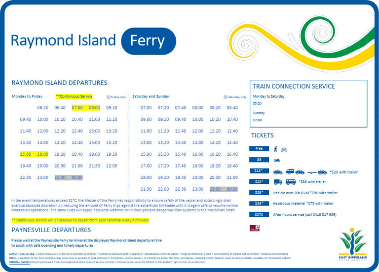 6131b14984feda50915b61d8 - Raymond Island Ferry Timetable 2021 RI ...