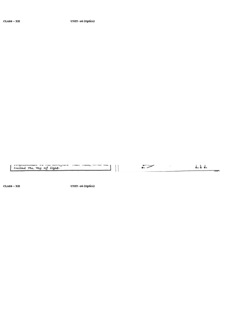 Class XII Optics Study Guide | PDF