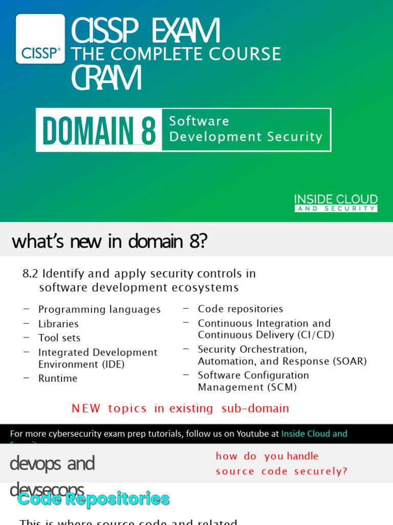 Cissp 2022 Update Dom8 Handout | PDF | Computer Data Storage ...