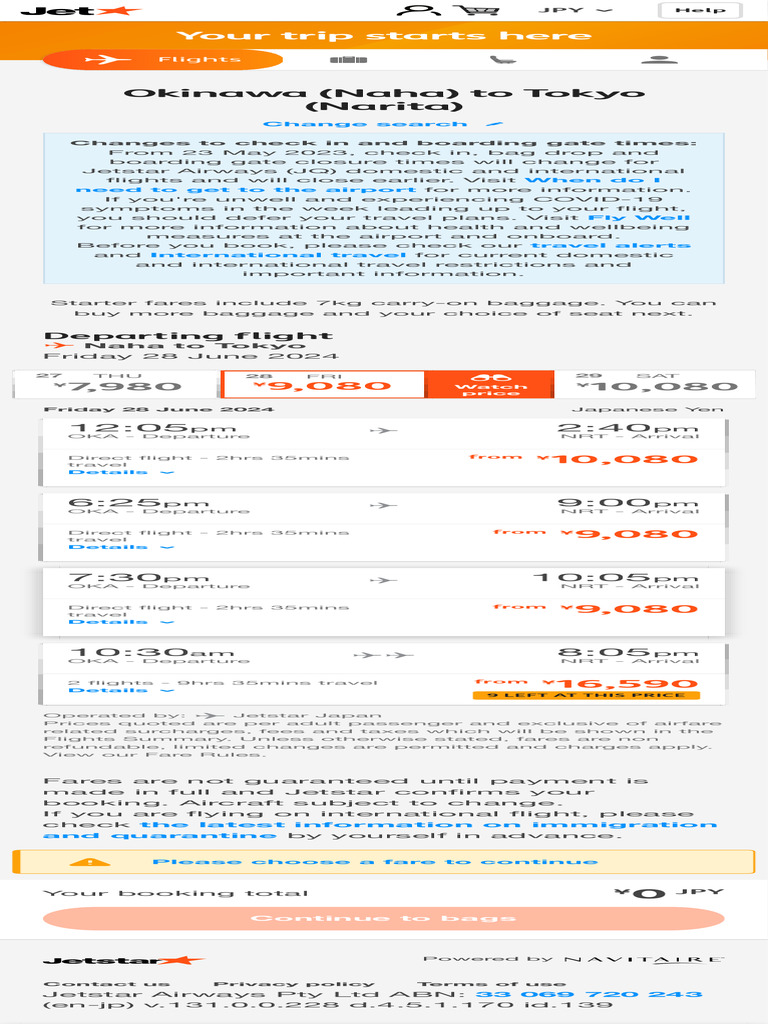 Jetstar Booking and Flight Info | PDF | Japanese Yen