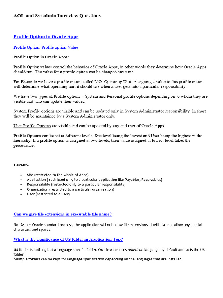 AOL and Sysadmin Interview Questions | PDF | Microsoft Access | Databases