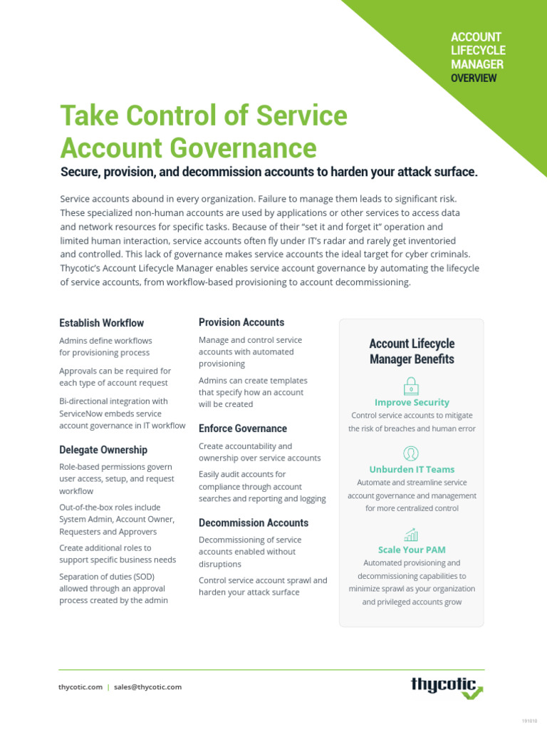 Account Lifecycle Manager Overview Datasheet 090420 | PDF | Cloud ...