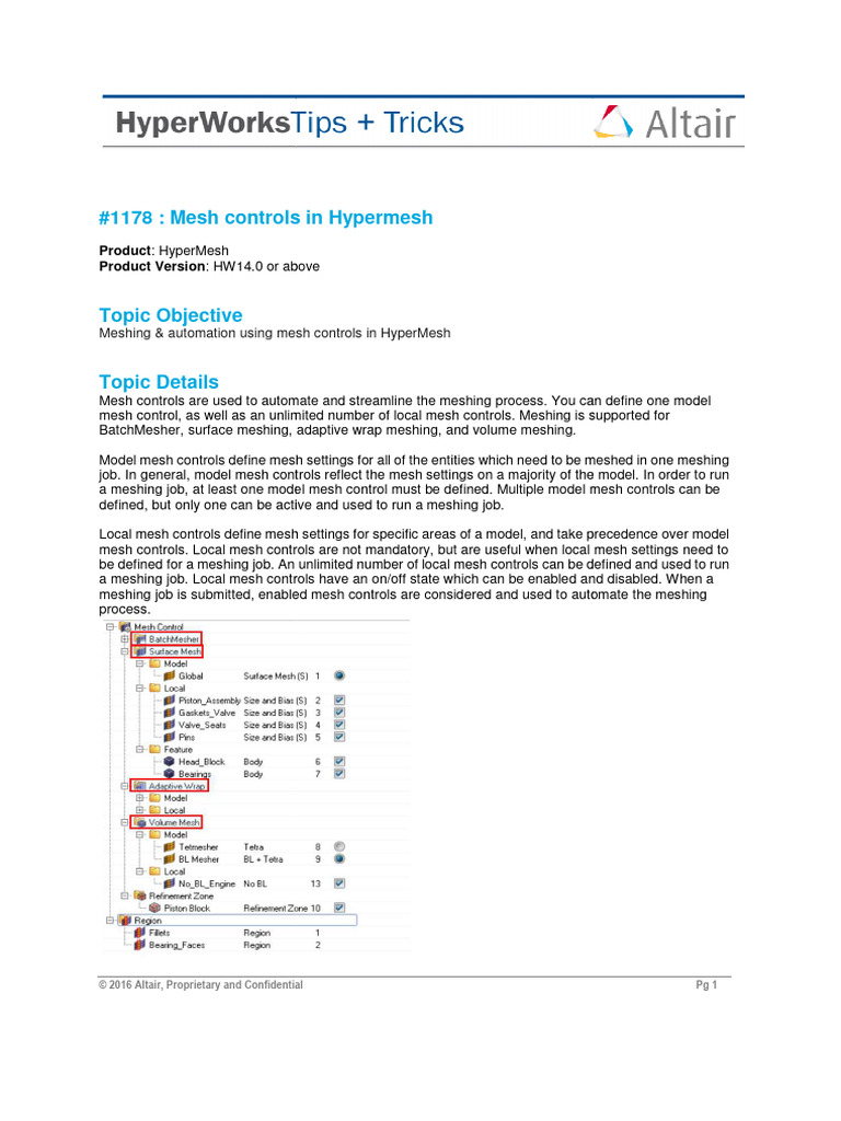 1178 HyperMesh Mesh Controls | PDF | Computer Programming | Software ...