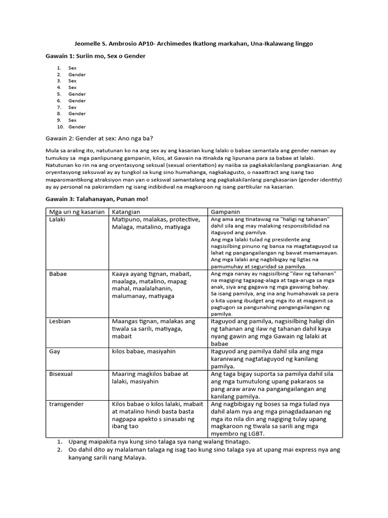 Ap 10 (Ikatlong Markahan) | PDF