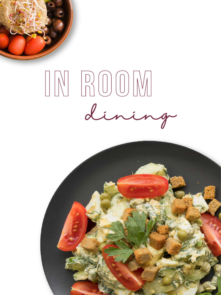 In Room Dining Menu | PDF