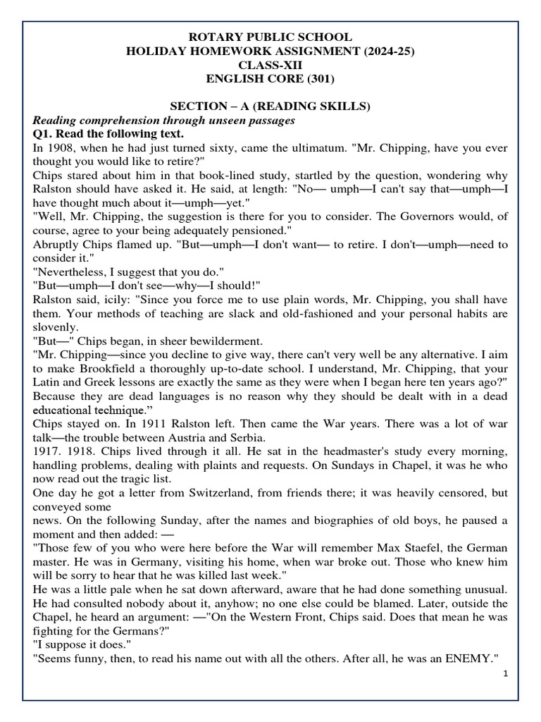 HHW Assignment Xii 24-25 | PDF | Thermoregulation | Zebra