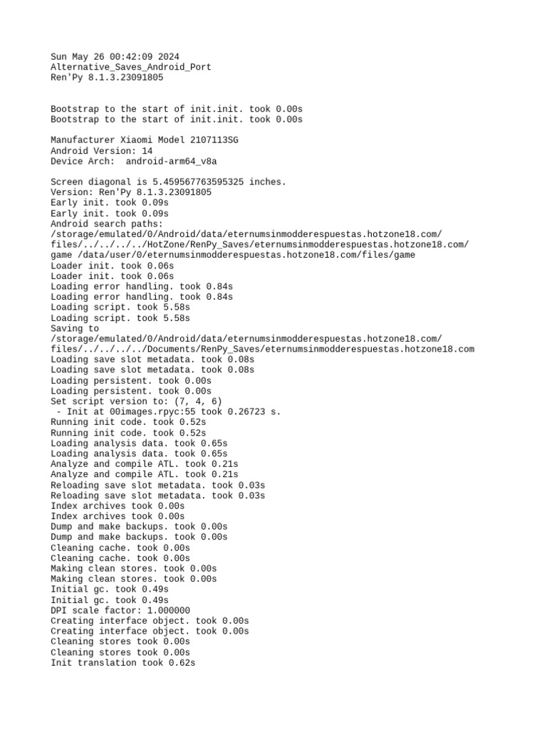 Log | PDF | Booting | Metadata