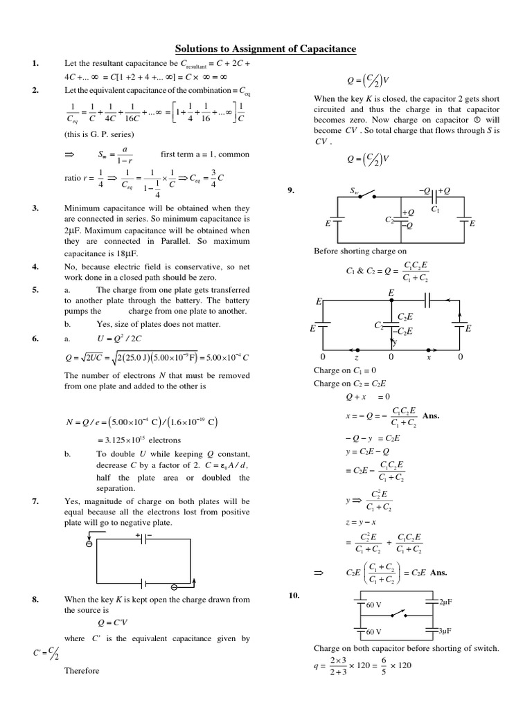 Basic Circuit Theory Solution | PDF | Capacitance | Capacitor
