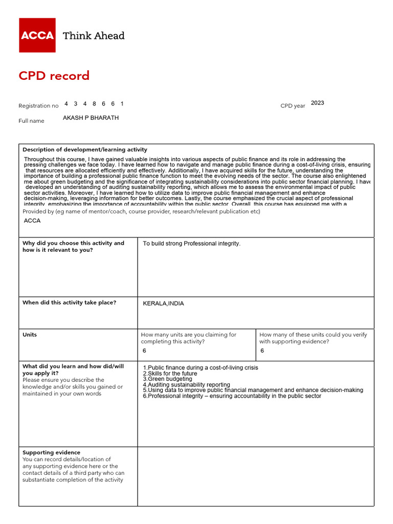 CPD Record 429648 | PDF | Cost Of Living | Public Finance