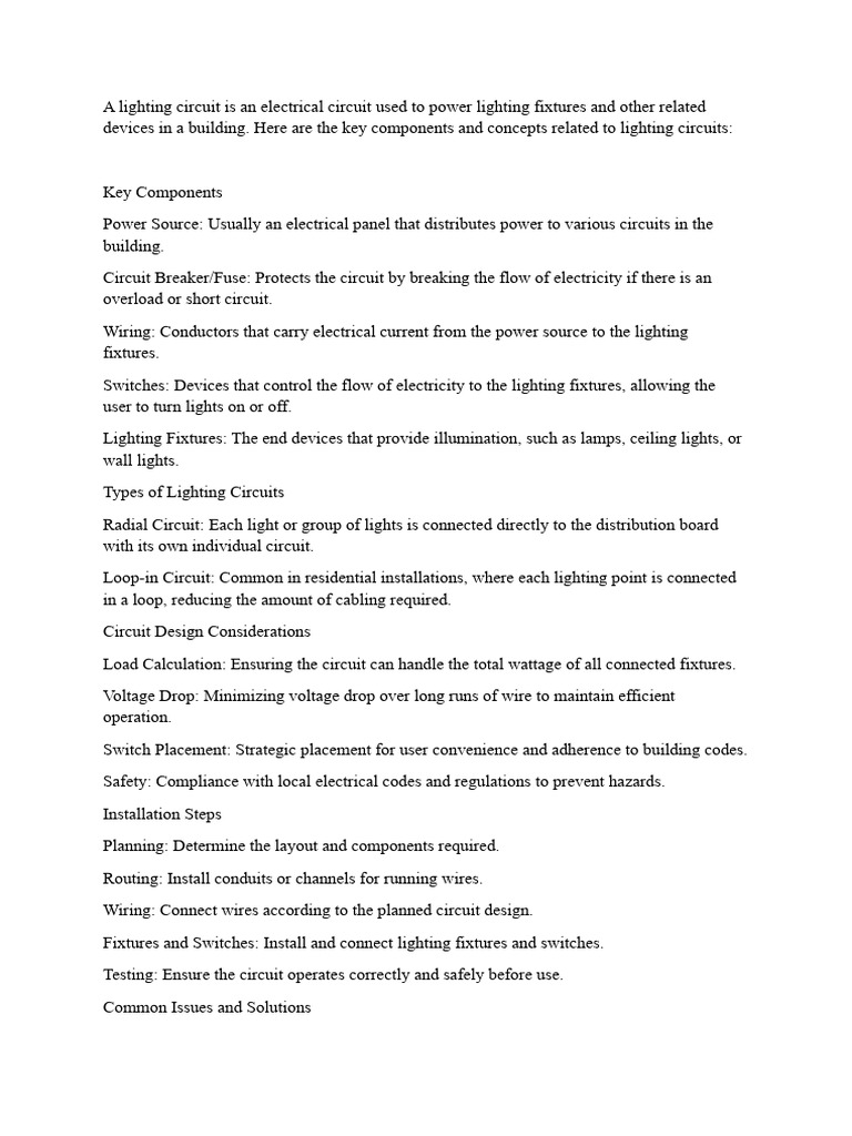 Lighting System | PDF | Lighting | Electrical Wiring Lighting System | PDF | Lighting | Electrical Wiring