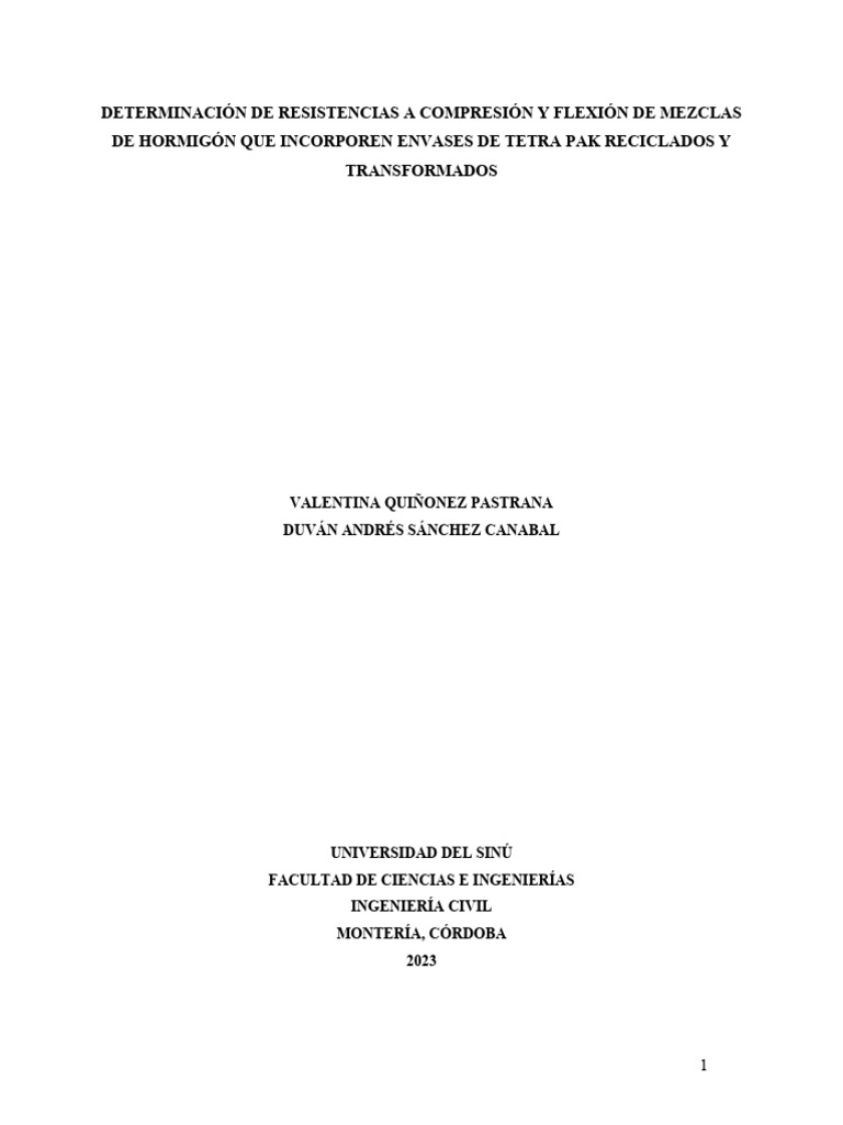 Tesis Final Tetra Pak VD | PDF | Hormigón | Cemento