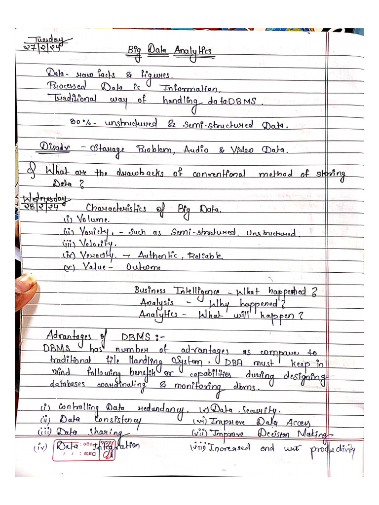 Bda Unit 1 And 2 Pdf 