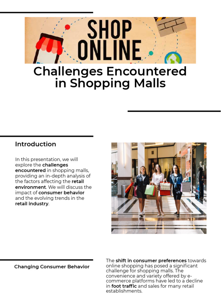 Challenges Encountered in Shopping Malls | PDF | Retail | E Commerce